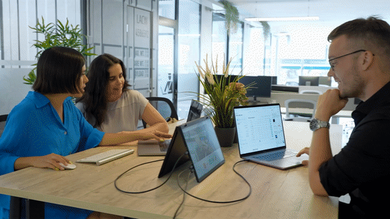 Foldable Monitor Dual Portable Screen Display For Laptop | UPERFECT